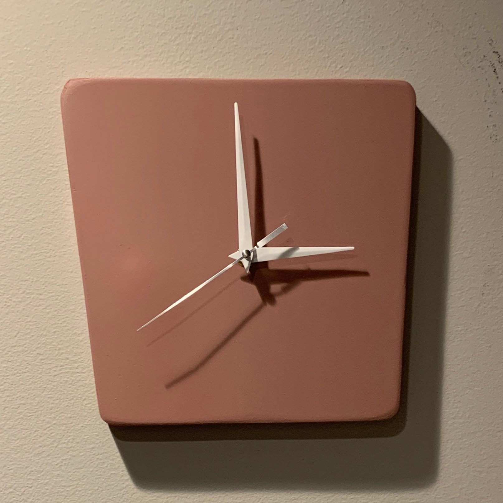 KINDA SQUARE - Large -modern Wall Clock - Multiple Colors! - Etsy