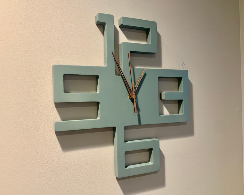 NUMBERZ CLOCK - Modern Wall Clock - Multiple Colors! - Etsy