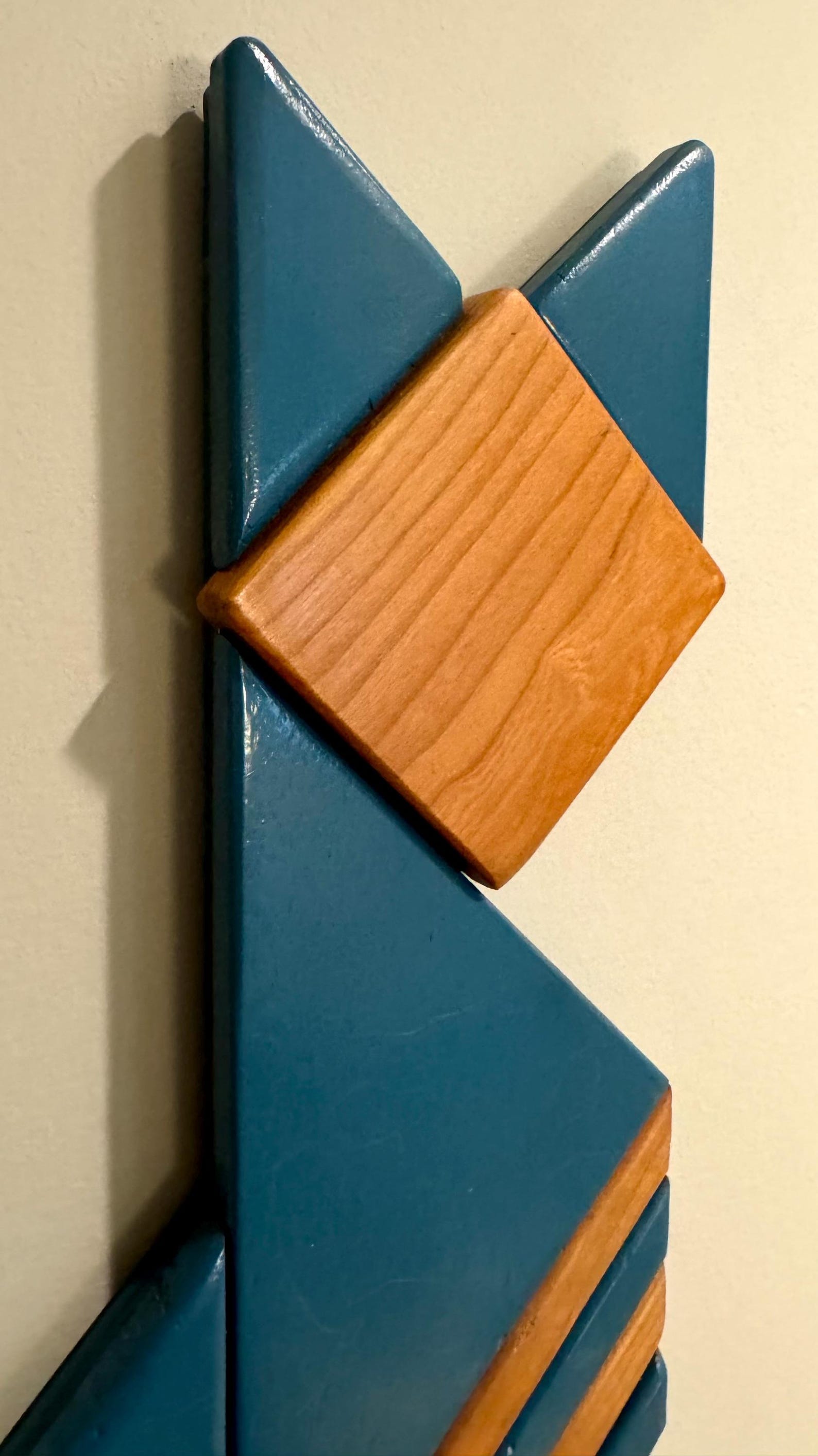 Geocat - Large- Geometric Wood Cat - Wall Art - Choice of Colors - Etsy