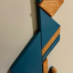 Geocat - Medium - Geometric Wood Cat - Wall Art - Choice of Colors ...