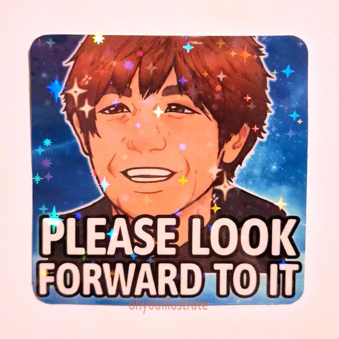 Final Fantasy XIV Yoshi-p Meme Sticker - Naoki Yoshida "please Look ...