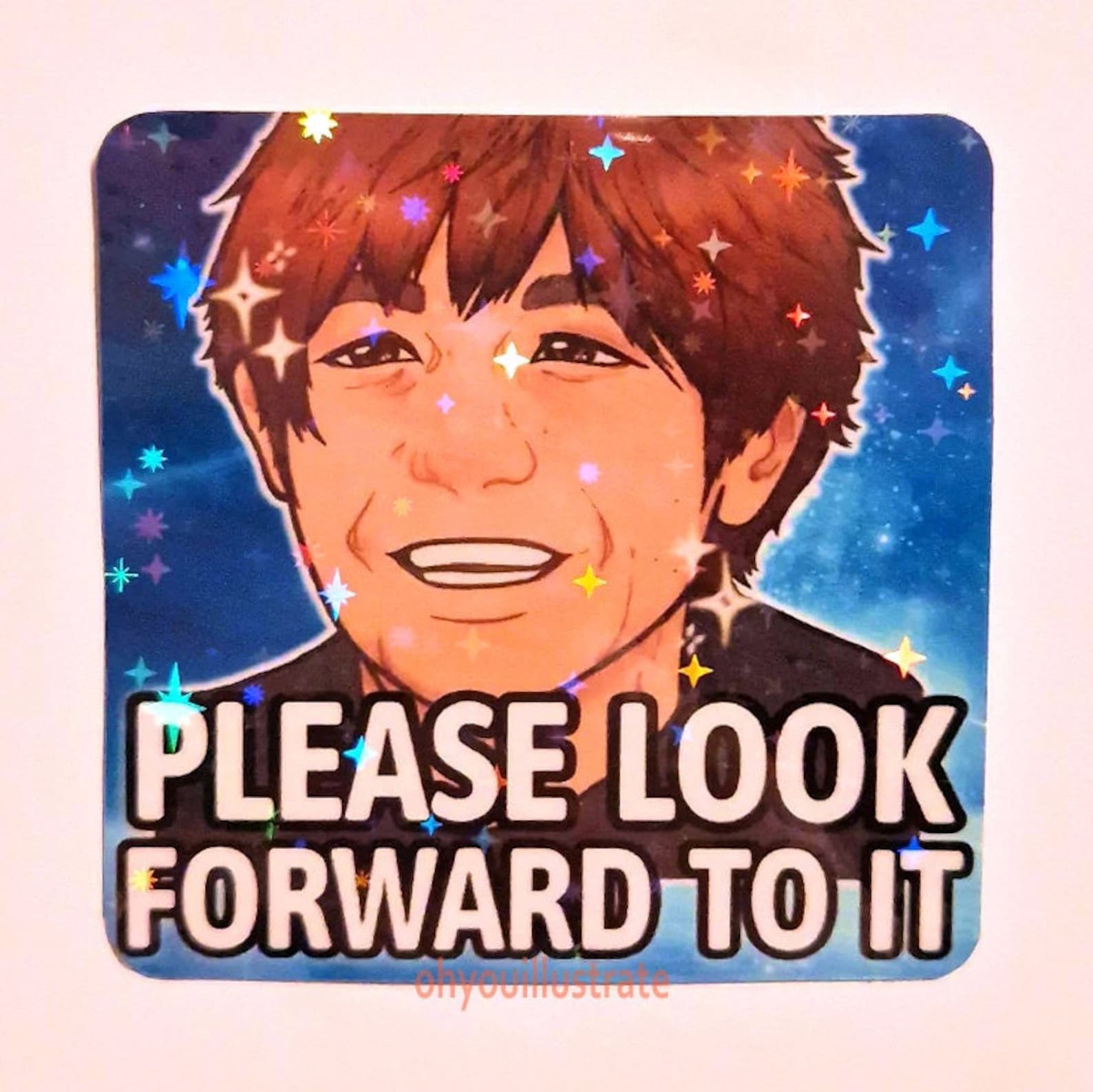 Final Fantasy XIV Yoshi-p Meme Sticker Naoki Yoshida please Look ...