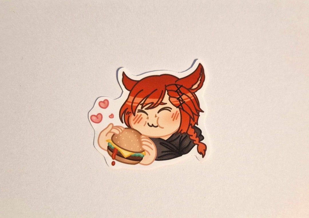 Final Fantasy 14 Endwalker Sticker G'raha Tia Burger 3 - Etsy
