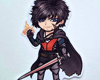 Clive Rosfield Scowl Sticker FFXVI - Etsy