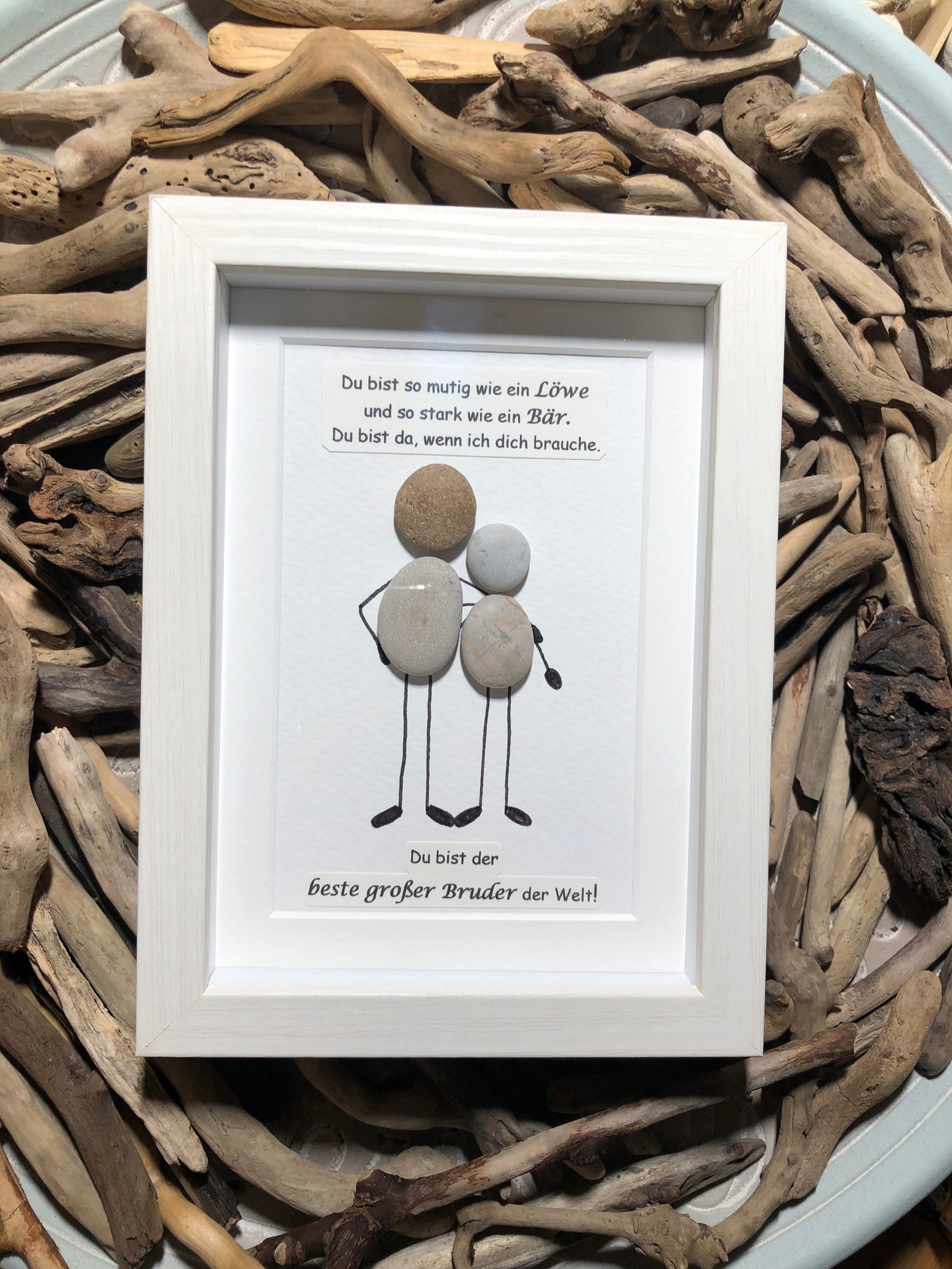 Thank You Brother/sister! Lovely Stone Picture to Say Thank You. - Etsy