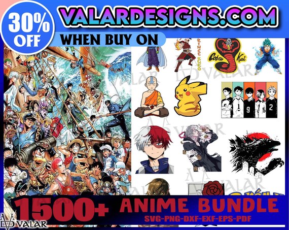 1500 Anime Mega Bundle Svg Anime Bundle Svg Files for | Etsy