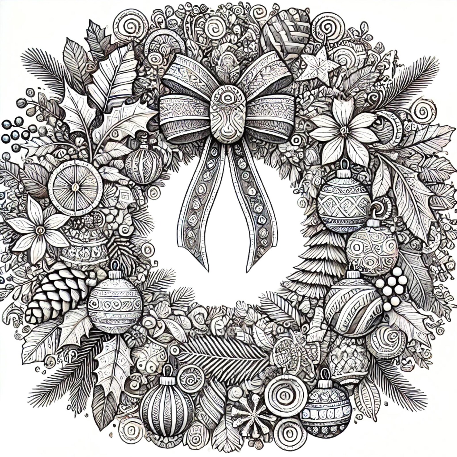 Christmas Coloring Book, Holiday Coloring Book, Winter Coloring Pages ...
