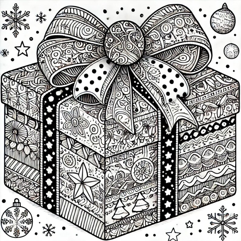 Christmas Coloring Book, Holiday Coloring Book, Winter Coloring Pages ...