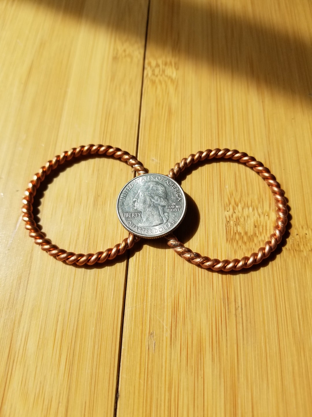 2 BRAZE WELDED Tensor Ring 1/4 Sacred Cubits 144MHZ Pendant - Etsy