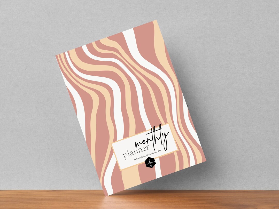 Earthy Boho Monthly Planner: Undated, Printable or Digital (PDF) - Etsy
