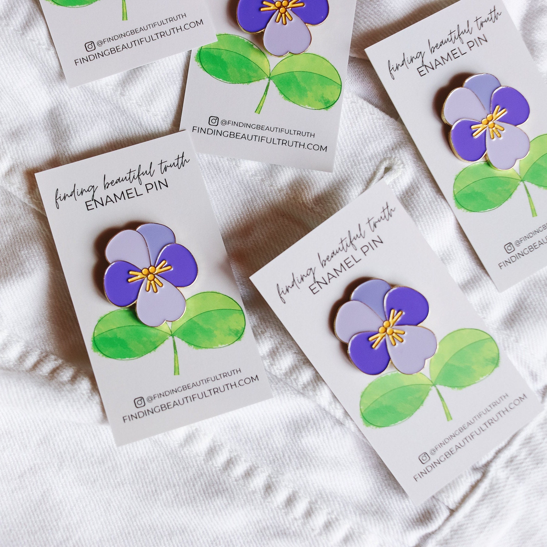Purple Flower Violet Enamel Pin | Finding Beautiful Truth | Floral ...