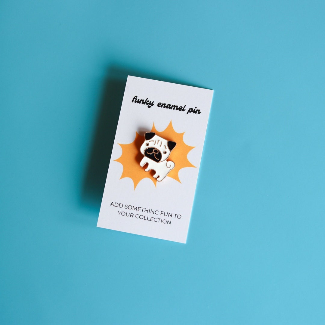 Puggin' Cute Funky Enamel Pin | for the Pug Puppy Dog Lover - Etsy