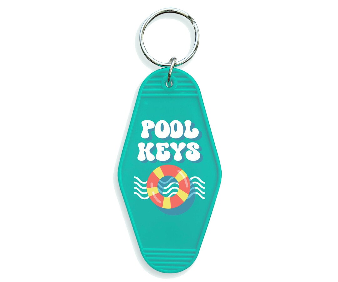 Pool Keys Motel Keychain Cute Retro Style Keychain Gift - Etsy