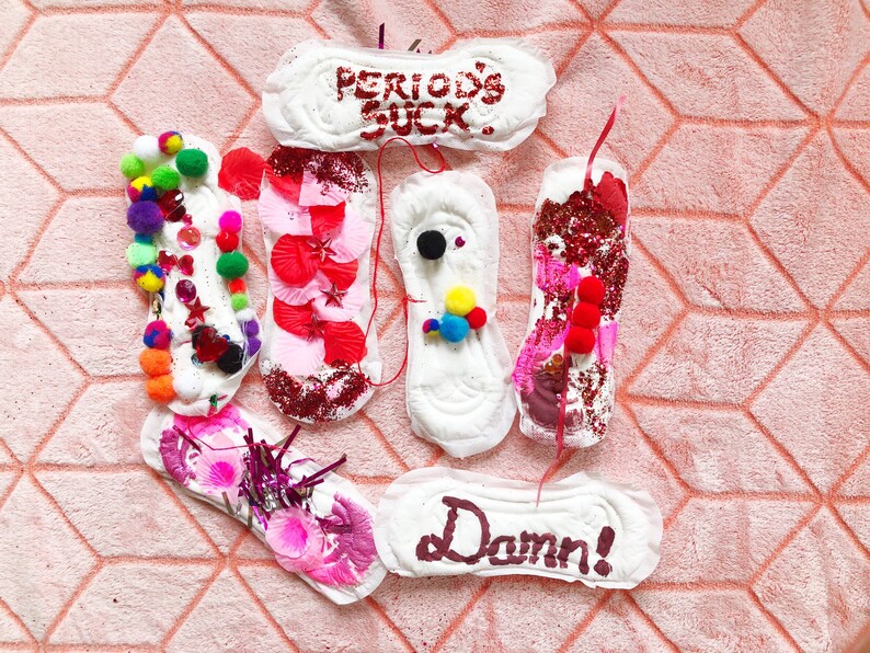 P is for Period Vagina Party Package First Moon Party Menstruation ...