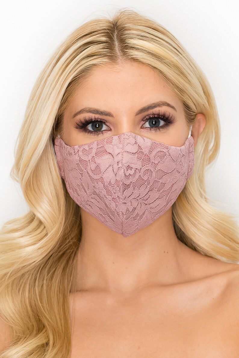 Lace Face Mask Wedding Bridesmaid Fancy Formal Dressy Etsy
