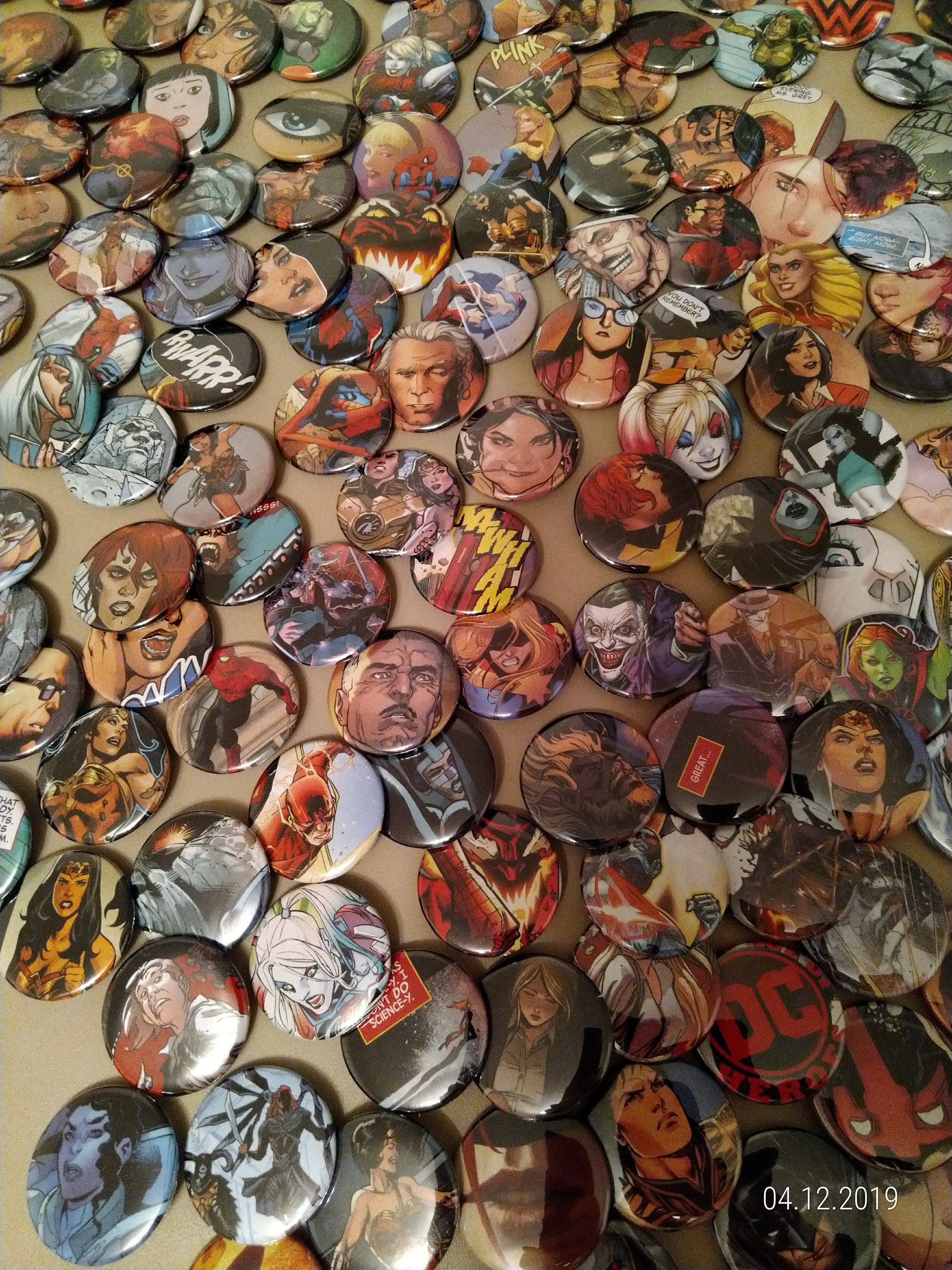 Superhero/comic Buttons Marvel DC Custom Pinback Unique - Etsy