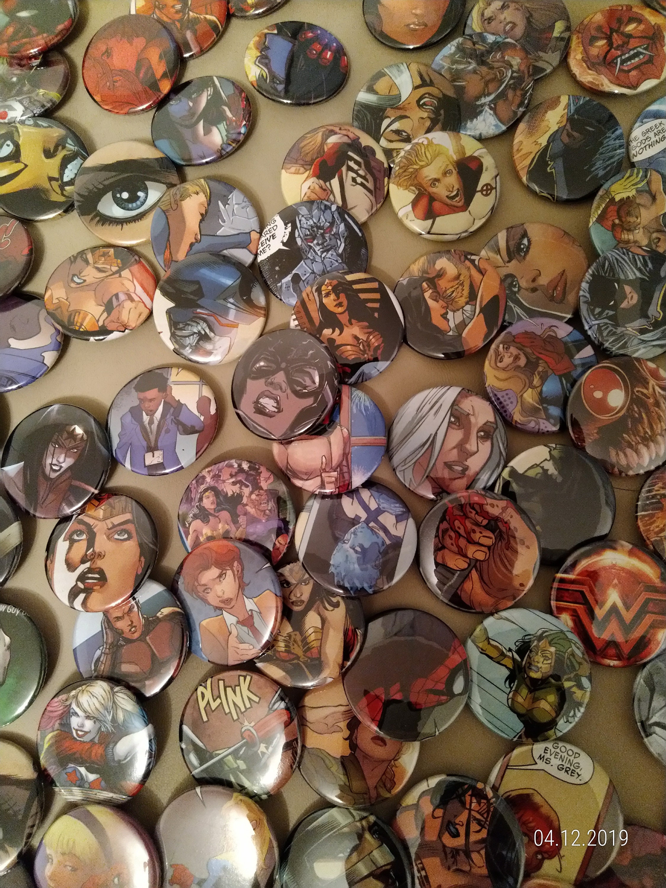 Superhero/comic Buttons, Marvel, DC, Custom, Pinback, Unique, Flair, 1. ...