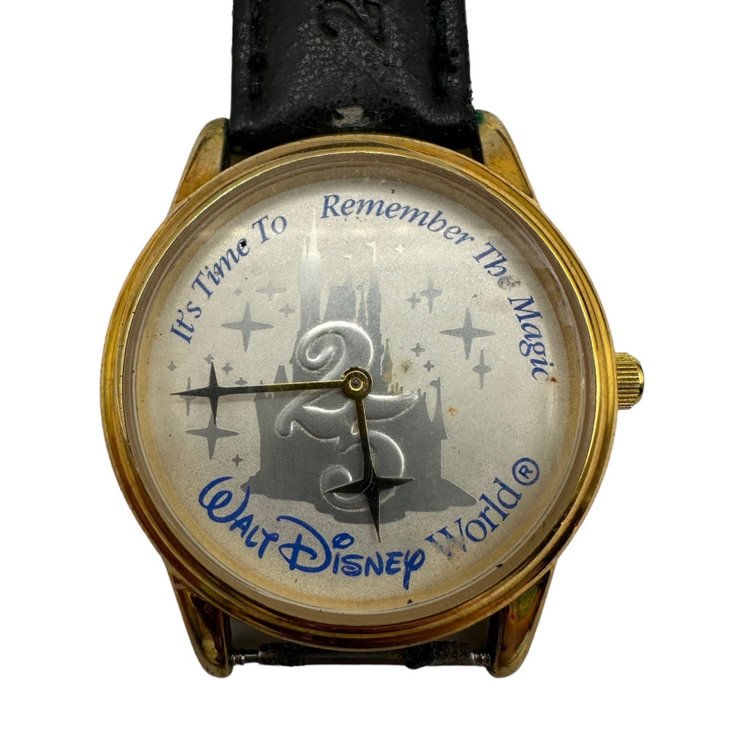 Vintage Kodak Walt Disney World 25th Anniversary Wristwatch Black ...