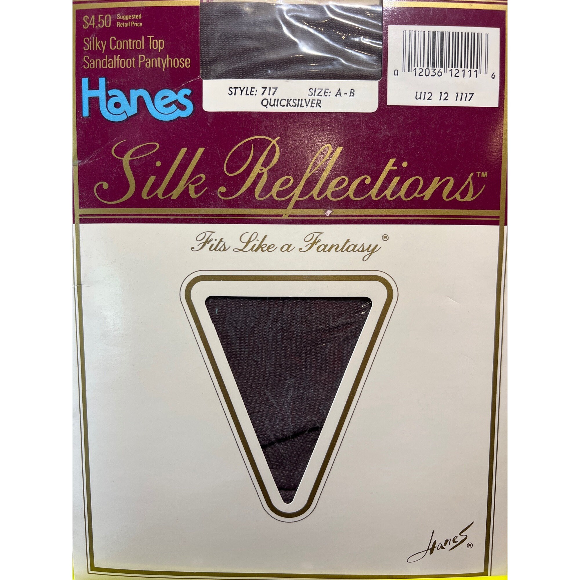 Vintage 1987 Hanes Silky Reflections Silky Control Top Pantyhose ...