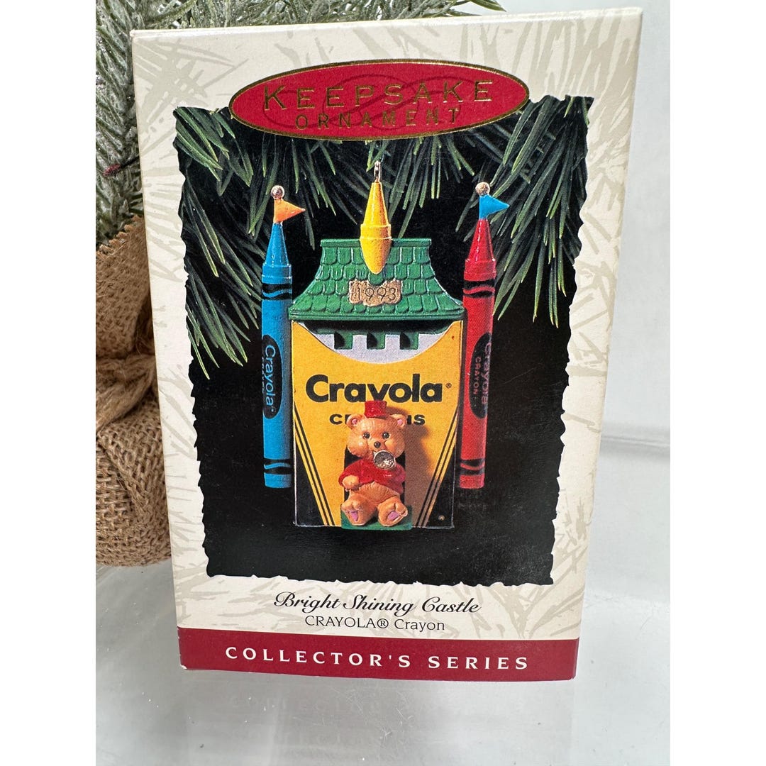 Crayola Crayons Bright Shining Castle 1993 Hallmark Ornament Christmas ...