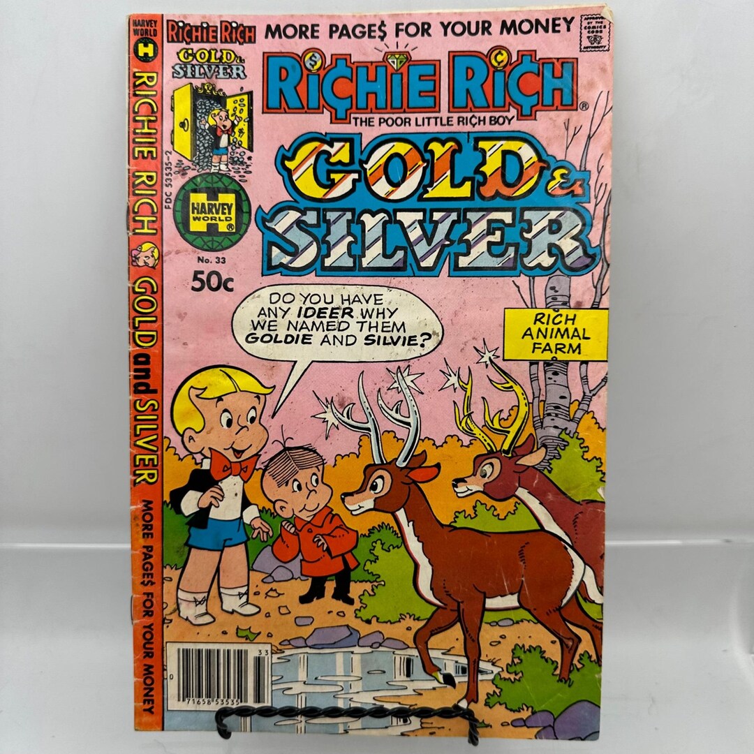 Richie Rich Gold & Silver No. 33 Comic Jan 1981 Harvey Comics Vintage ...