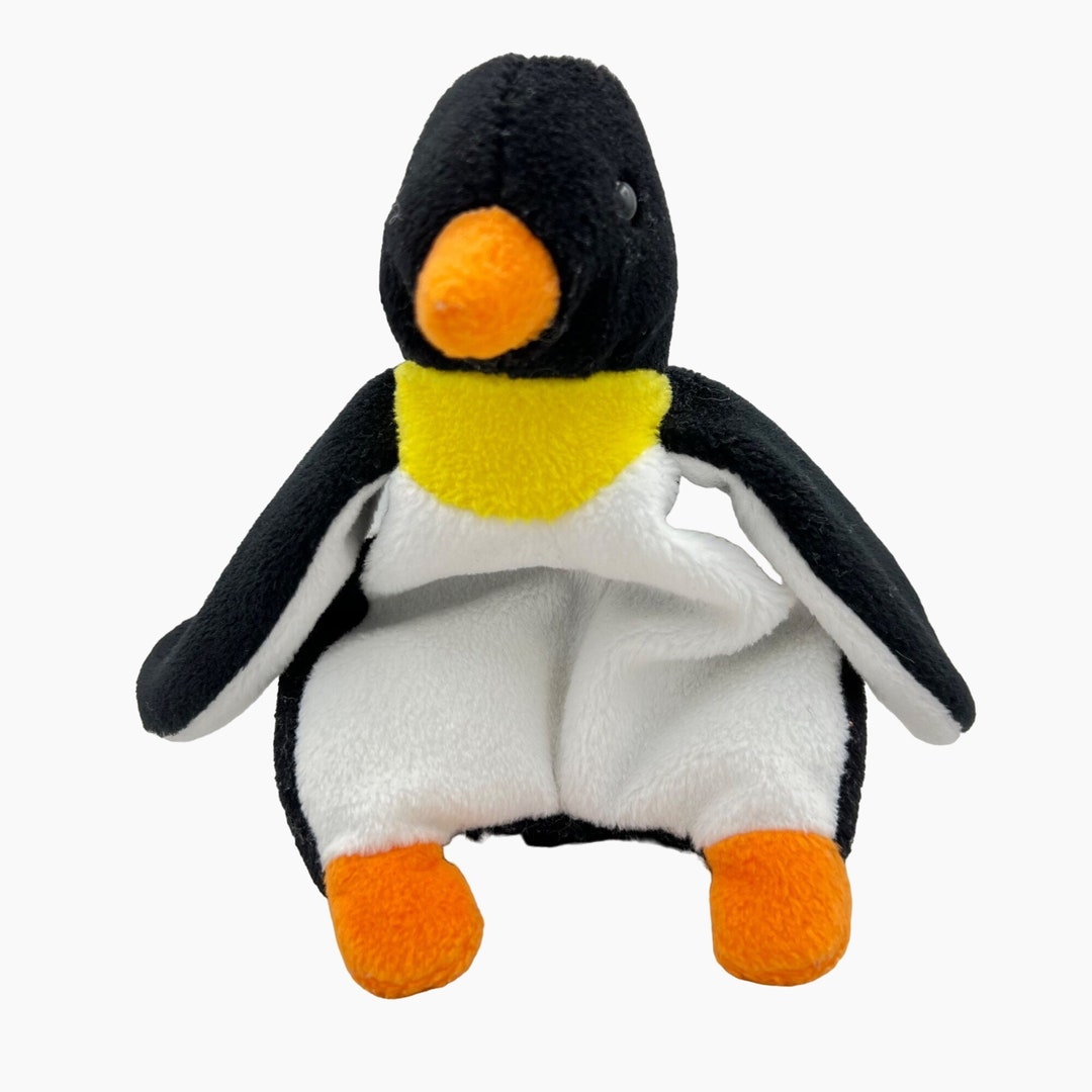 Ty Beanie Babies Waddle Penguin Vintage 1995 Black White Plush Stuffed ...