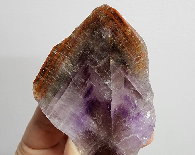 Red Cap Amethyst Point Cut in Half From Brazil - Etsy