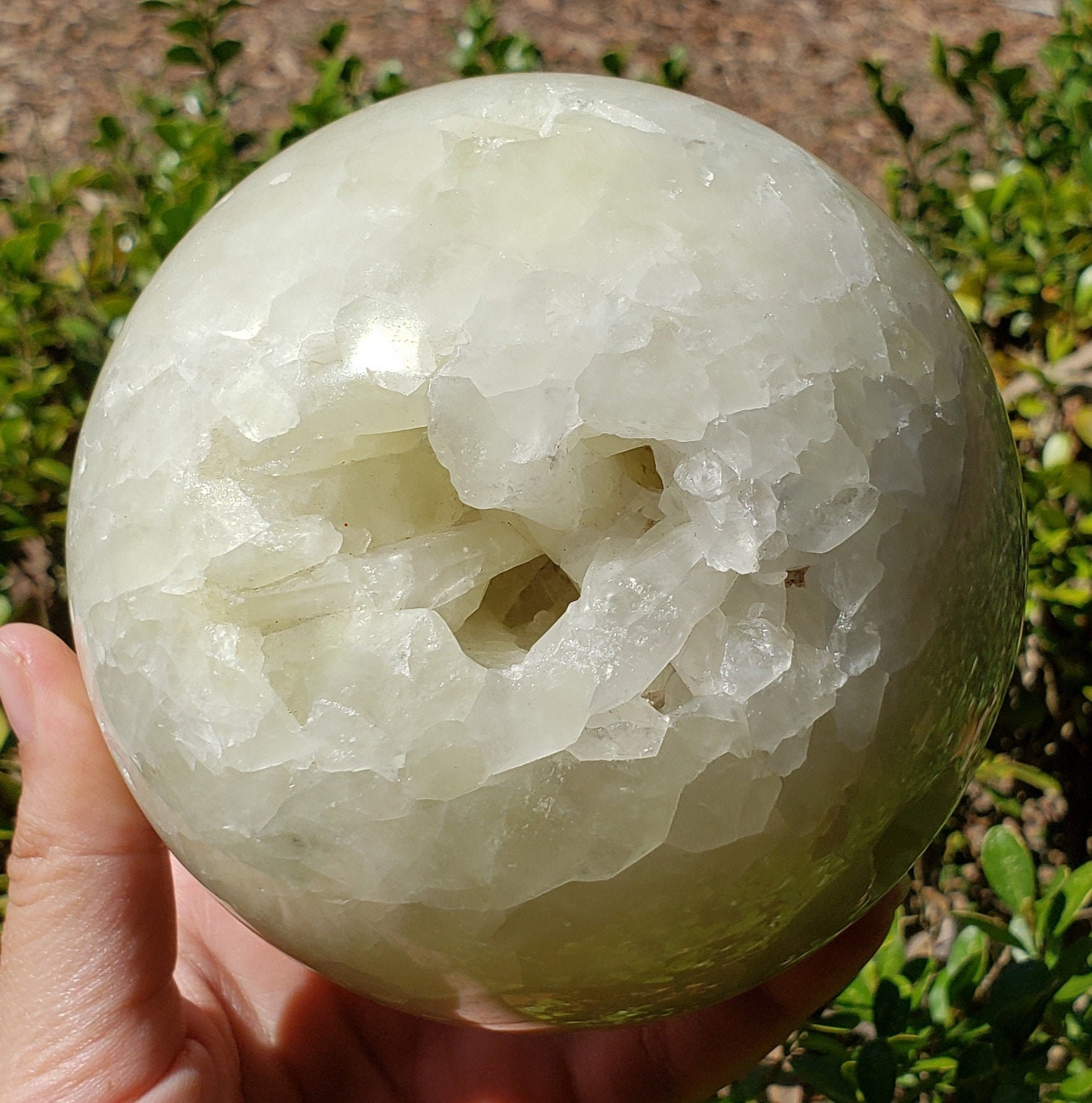 Sulfur Quartz Sphere 4.5 in 4.68 lb | Etsy