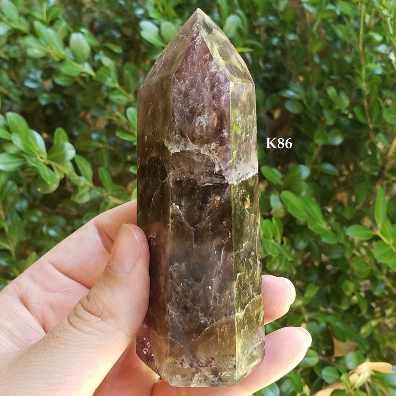 Polished Super Seven Crystal Tower - Etsy