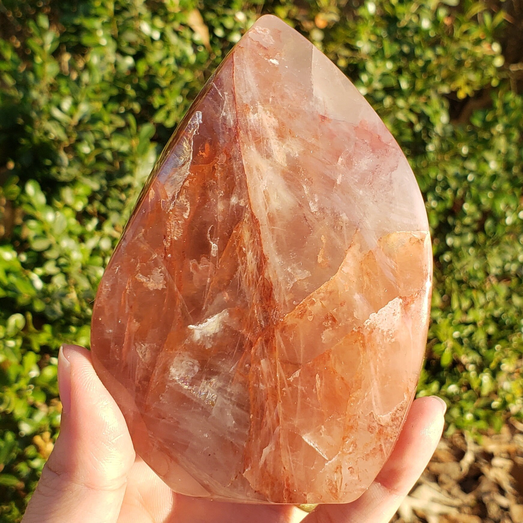 Home Décor Home & Living Red Hematoid Quartz Tower etna.com.pe