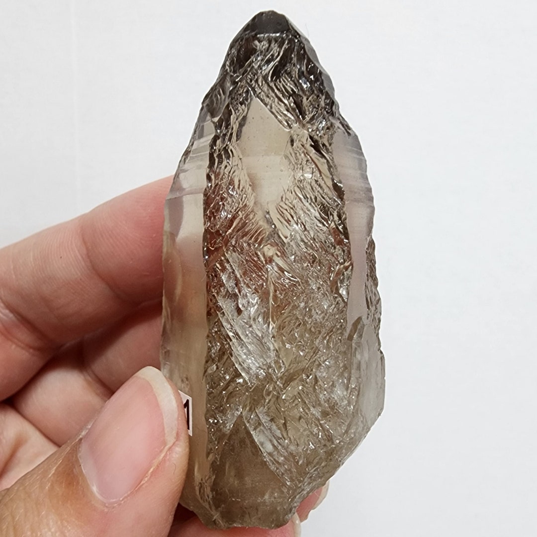 Rare Lightning Strike Lemurian Smoky Quartz From Brazil - Etsy