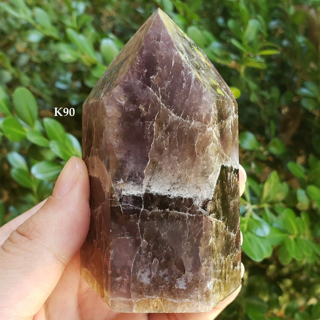 Polished Super Seven Crystal Tower - Etsy