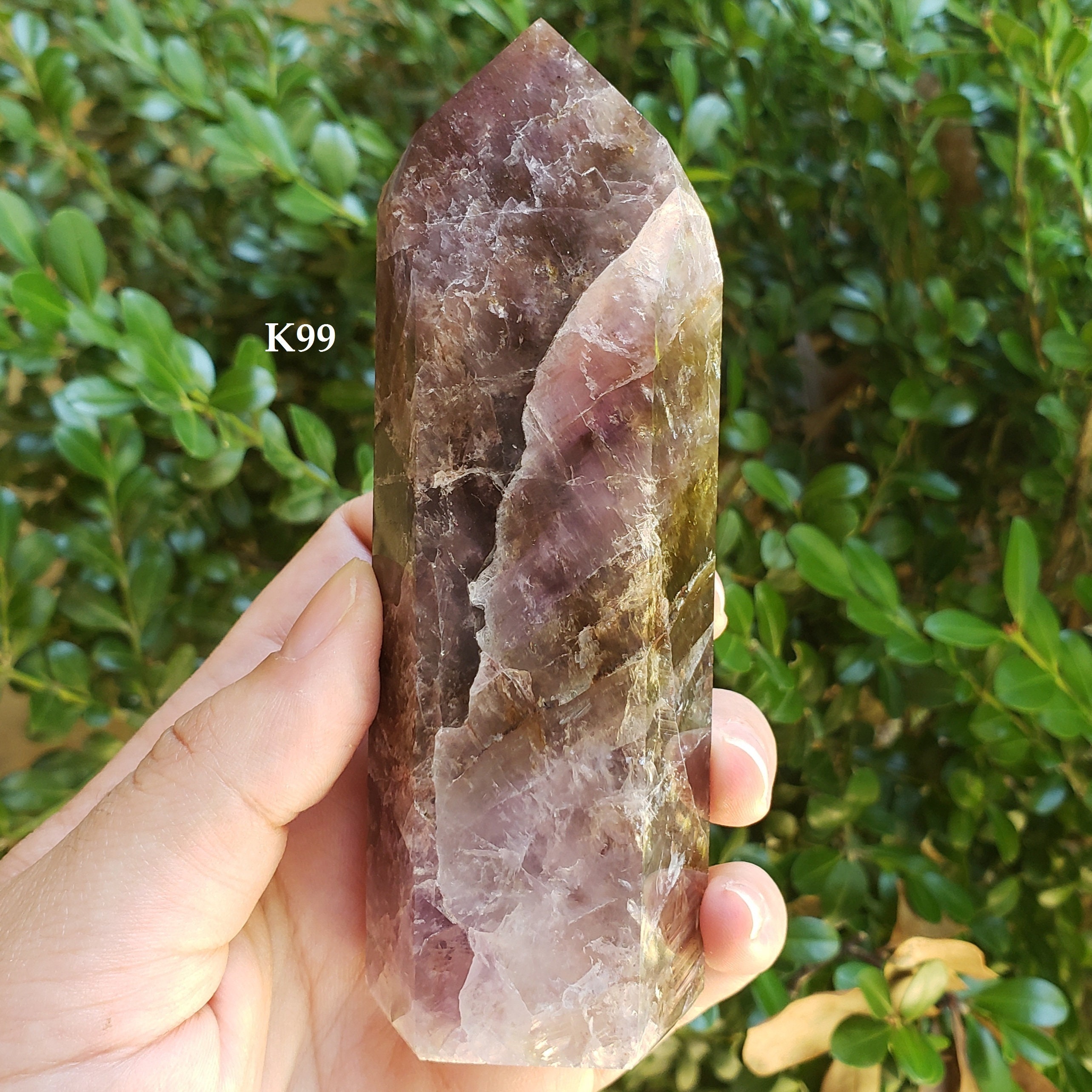Polished Super Seven Crystal Tower | Etsy