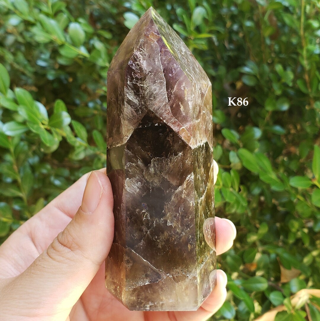 Polished Super Seven Crystal Tower - Etsy