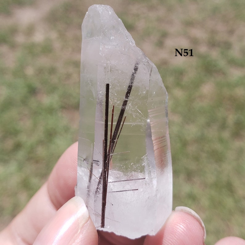 Rare Thick Silver Rutilated Quartz Crystal With Lemurian - Etsy