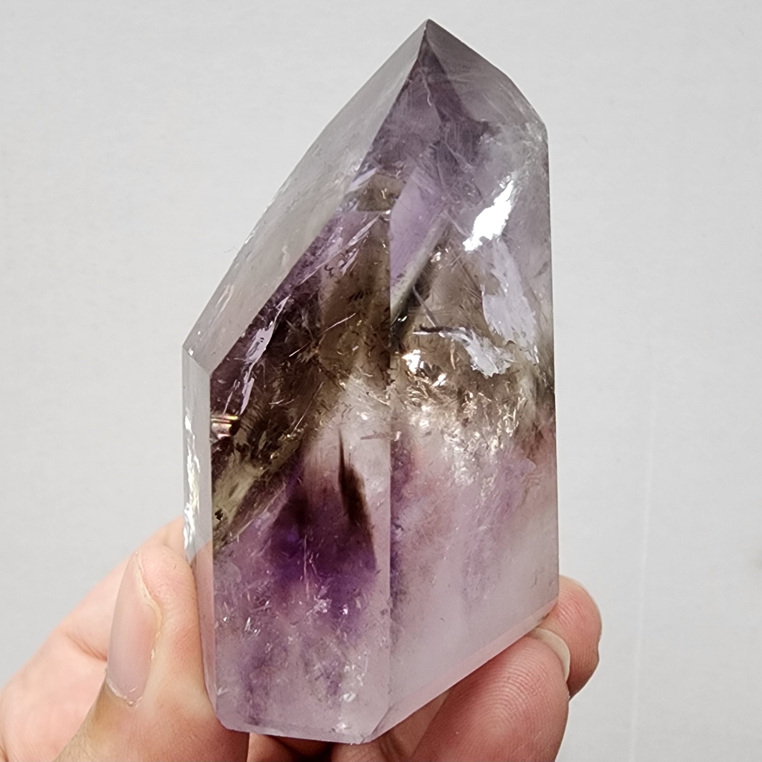 Polished Amethyst Phantom Tower From Brazil - Etsy