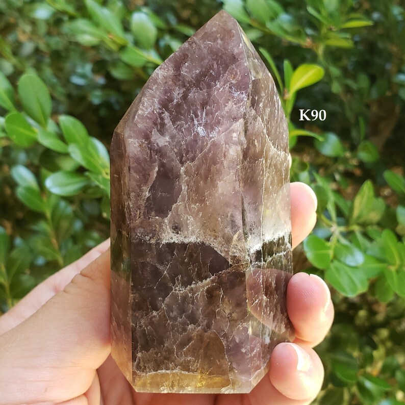 Polished Super Seven Crystal Tower - Etsy