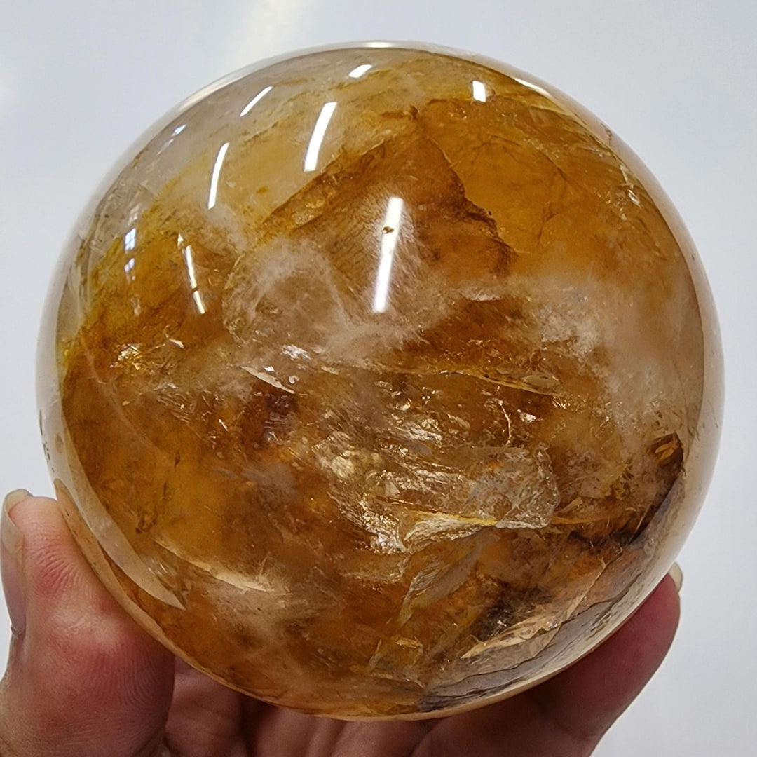 Polished Golden Healer Quartz Sphere 1.7lb - 3.2in - Etsy