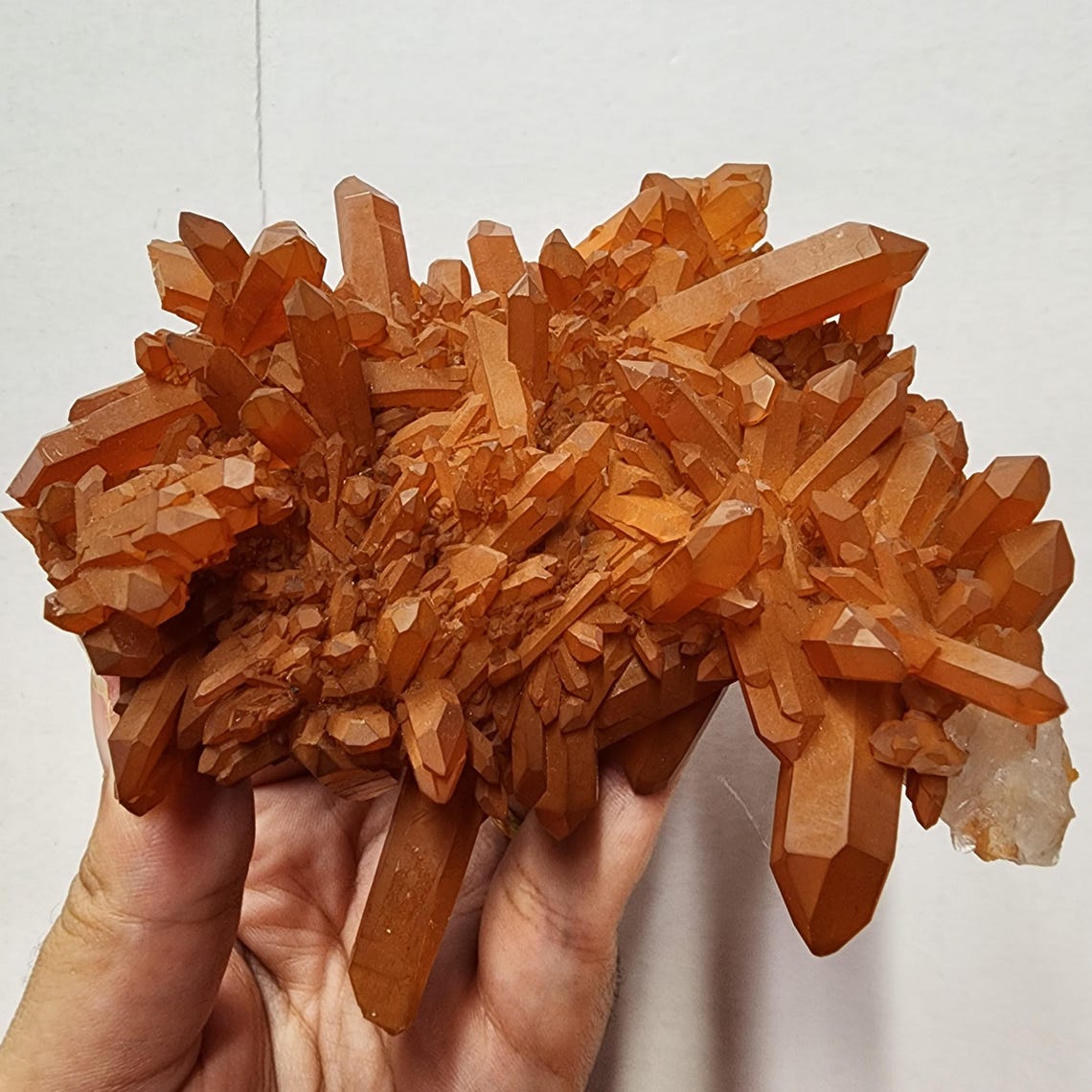 Tangerine Quartz Cluster From Brazil - 1.01 Lb - Etsy