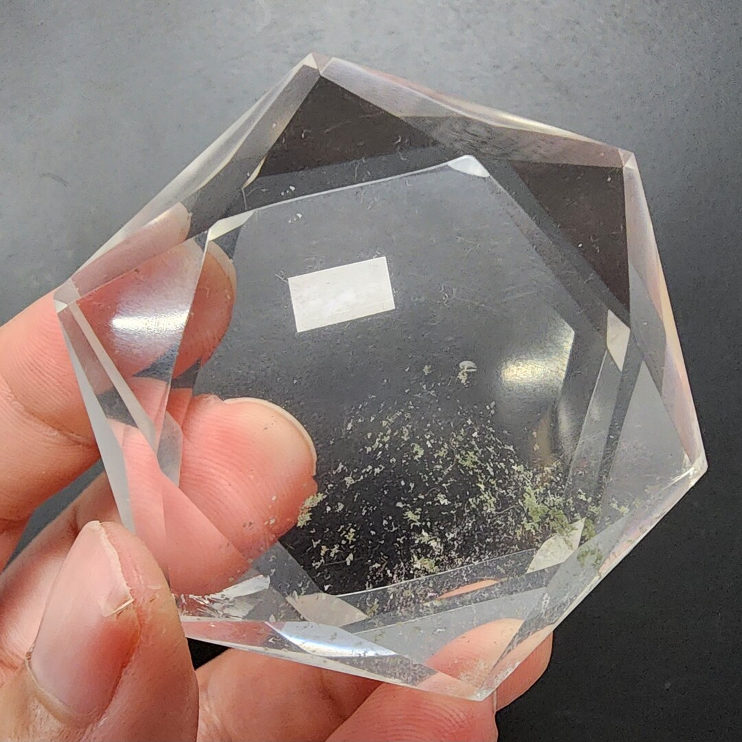 Polished Clear Quartz Shaped Hexagram Star Gemstone Star of David - Etsy