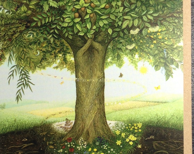 Greetings Card of "tree Wisdom" - Etsy