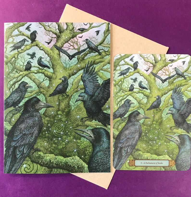 A Parliament of Rooks - Greetings Card - Etsy