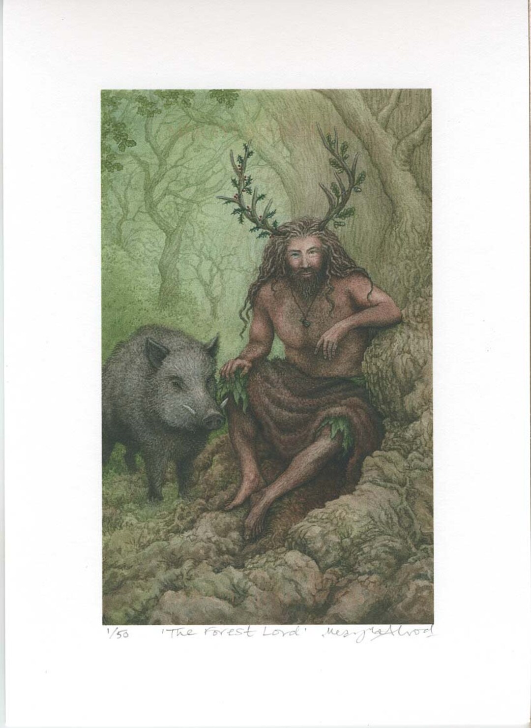 Limited Edition Print of the Forest Lord. - Etsy