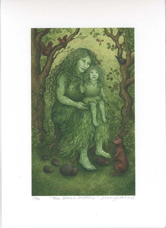 Limited Edition Print of the Green Mother - Etsy