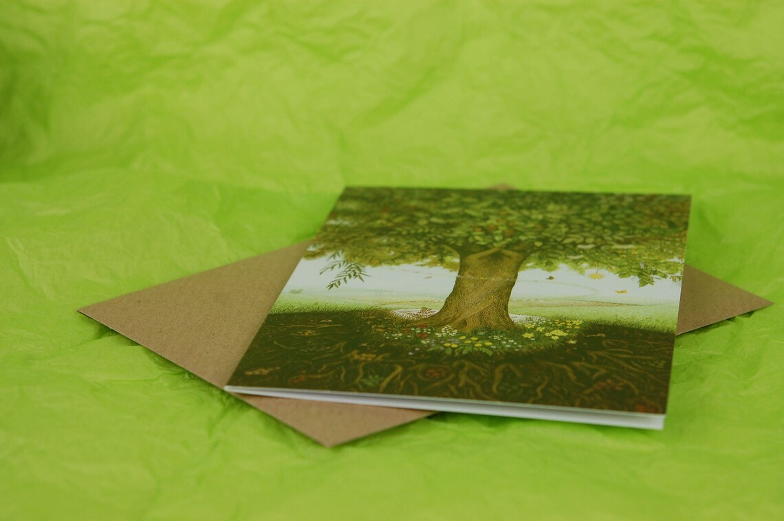 Greetings Card of "tree Wisdom" - Etsy