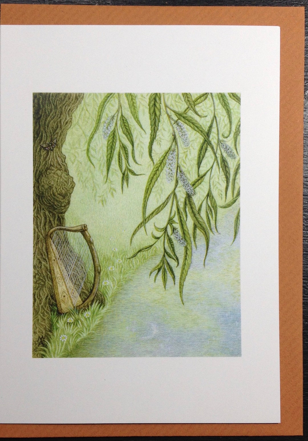 Greetings Card "willow". - Etsy