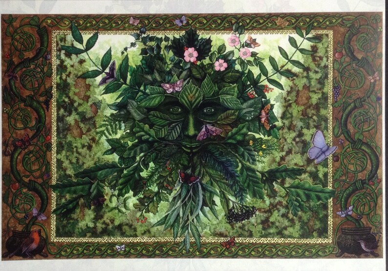 Set of Five Greetings Cards: “spirit of the Forest”. - Etsy