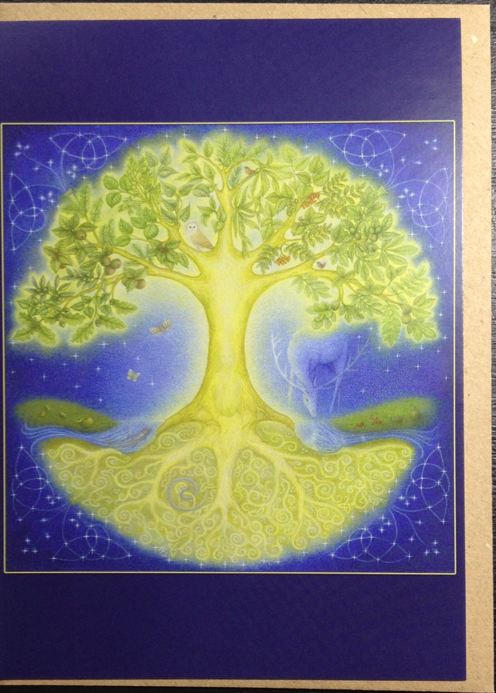 Greetings Card "tree of Light" - Etsy
