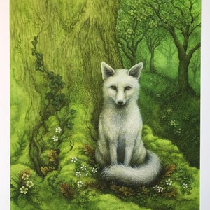 Limited Edition Print of "the White Fox" - Etsy
