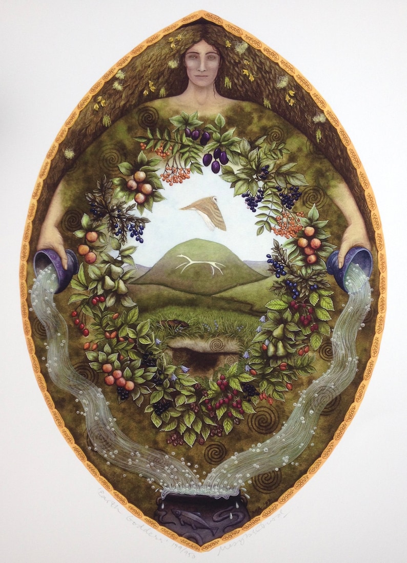 Limited Edition Print of earth Goddess. | Etsy